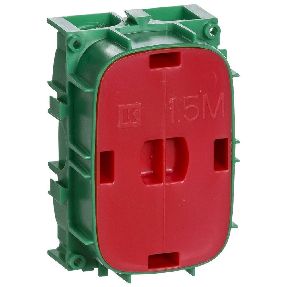 LK Fuga indmuringsdåse til stikkontakt grøn 1 1/2 modul - Elektrisk ...
