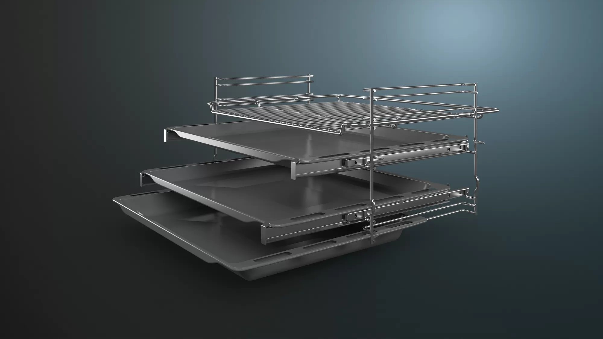 Siemens iQ300 komfur hvid induktionskogeplade/ovn 63L HL9R4T020U