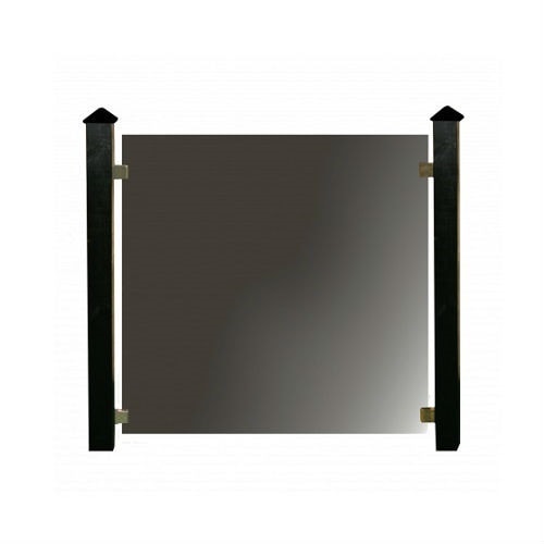 Hortus glashegn, komplet pakke med 6 fag 670 x 105 cm x 6 mm - Havehegn ...