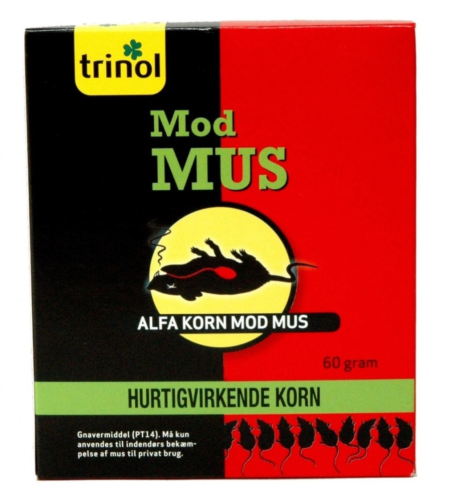Trinol Alfa musekorn refill 60 gram - Skadedyrsbekæmpelse - Frishop.dk