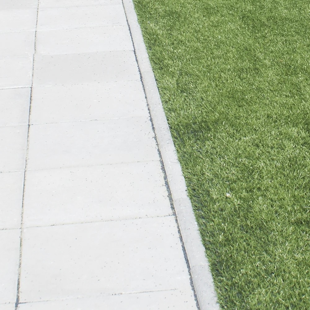 IBF Havekantsten med rund overkant 6 x 20 x 100 cm i grå - Kantsten og ...