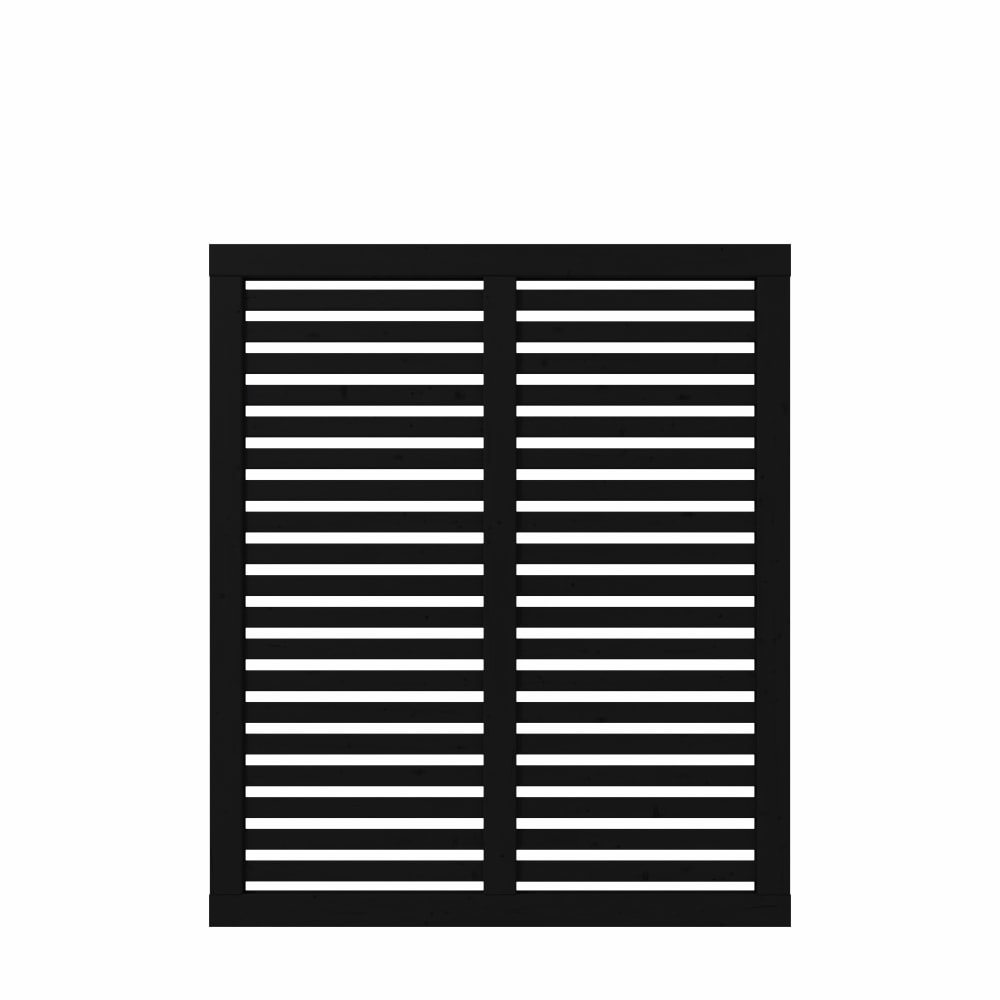 Plus Harmoni hegn grundbehandlet sort RAL 9005 - Havehegn og læhegn ...